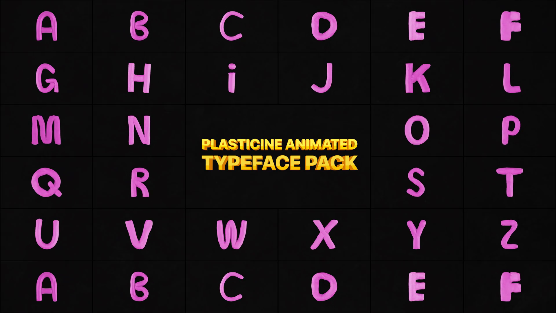 Plasticine Animated Typeface Is Lively Stock Footage SBV-349338787 ...