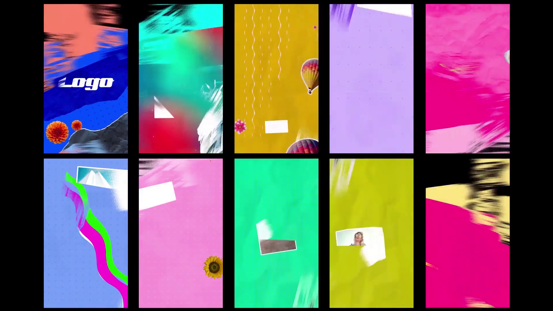 Postcard Colorful Stories | Effects Template SBV-347624823 - Storyblocks