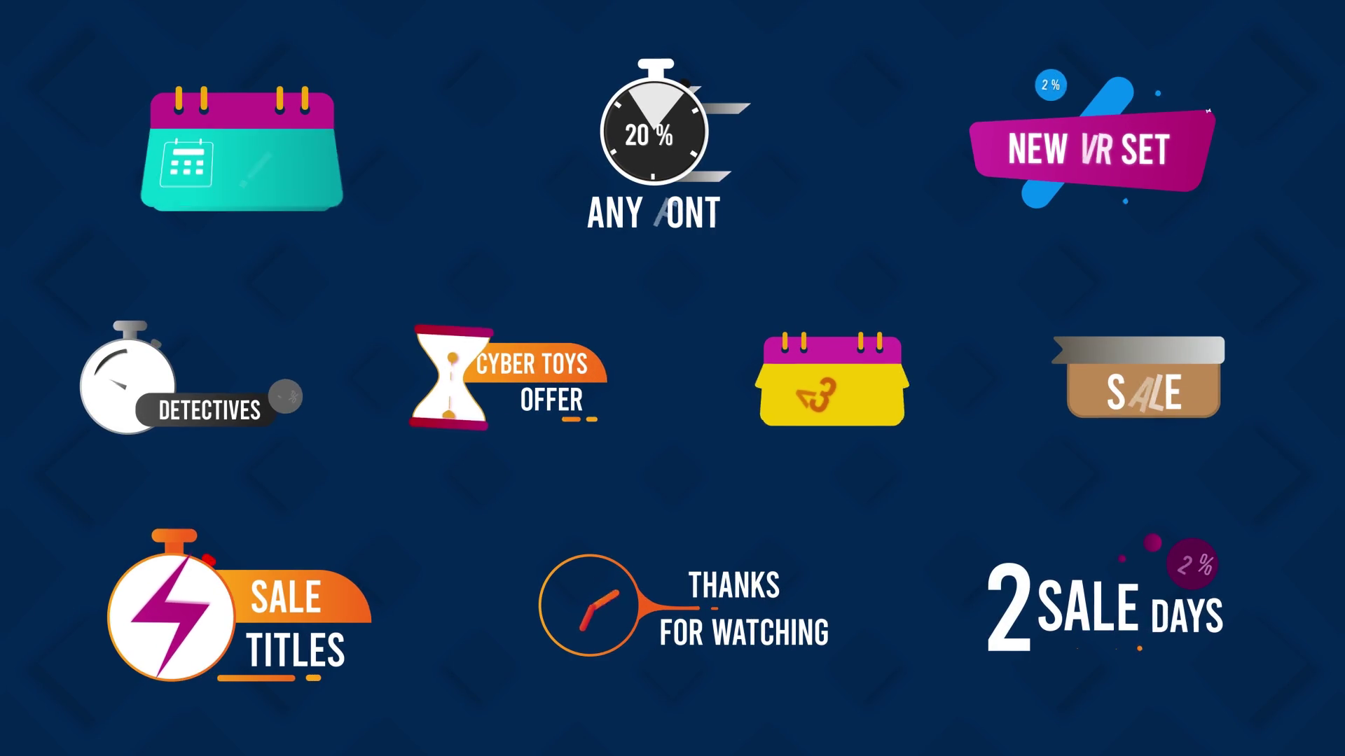 Sales Colorful Titles DaVinci Resolve Template SBV-348891925 - Storyblocks