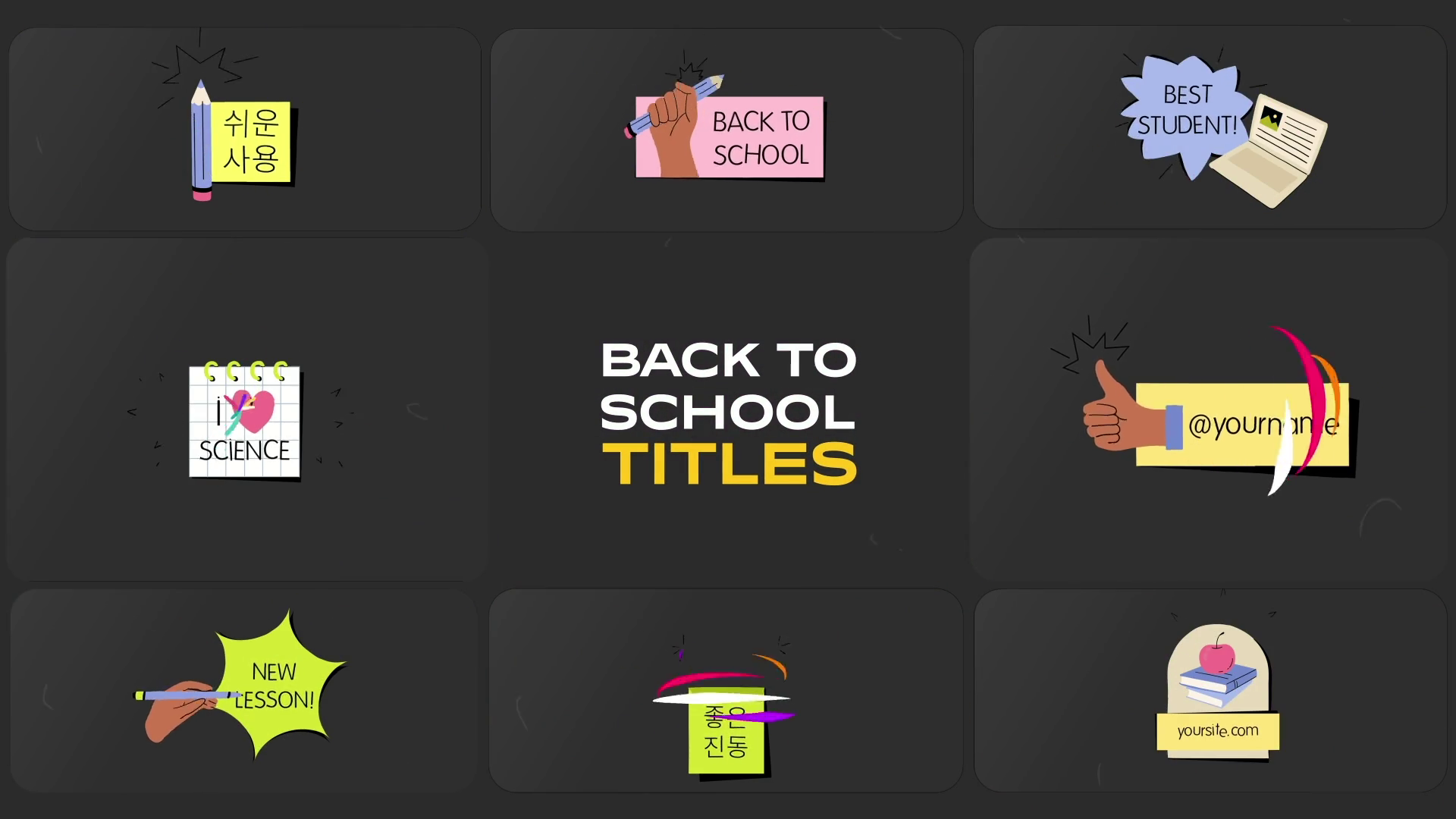 Apple Motion Template: School Education Titles Fcpx SBV-349204169 ...
