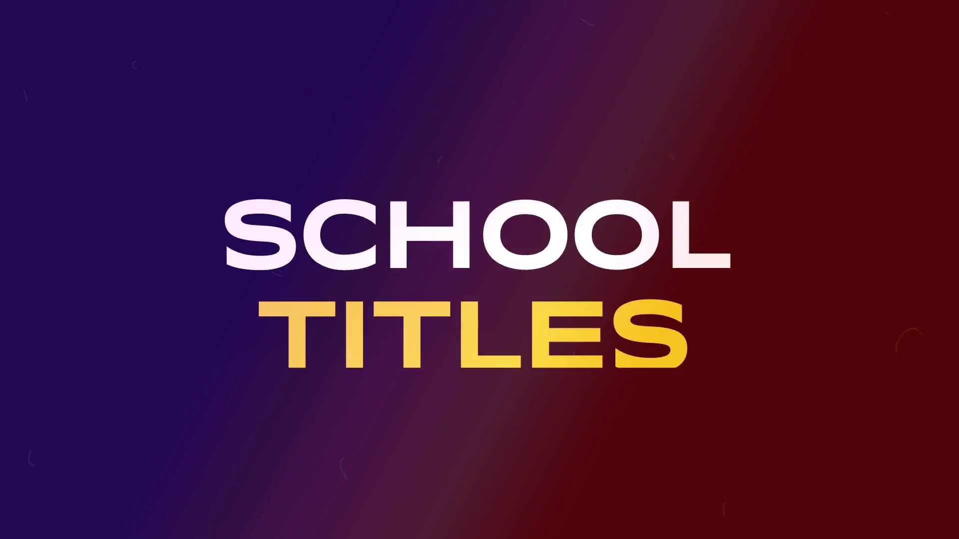 Apple Motion Template: School Titles Fcpx SBV-349233079 - Storyblocks