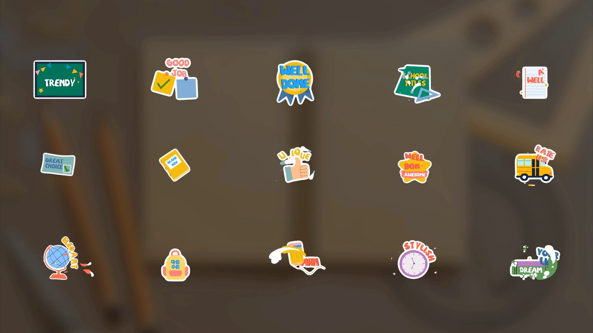 School Titles Effects Template SBV-348495649 - Storyblocks