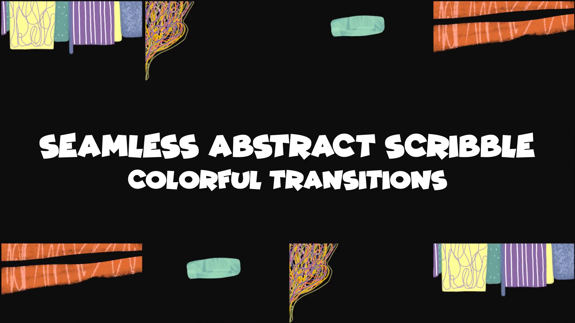 Seamless Abstract Scribble Colorful Stock Footage SBV-348447137 ...