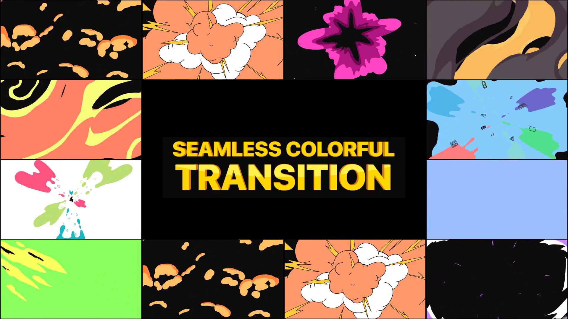 Seamless Colorful Transitions Motion Stock Footage SBV-348426286 ...