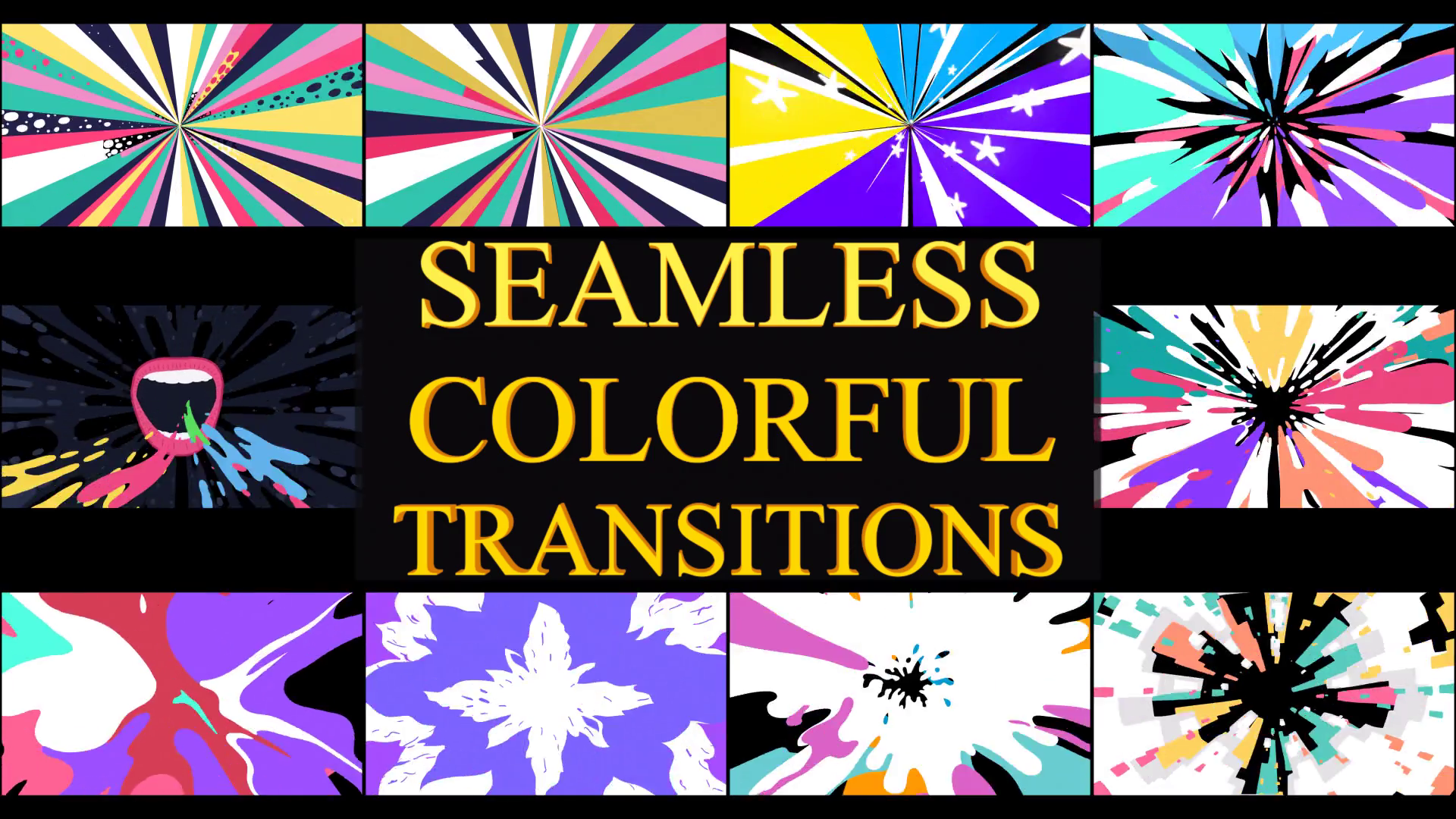 Seamless Colorful Transitions Motion Stock Motion Graphics SBV-348422456 - Storyblocks