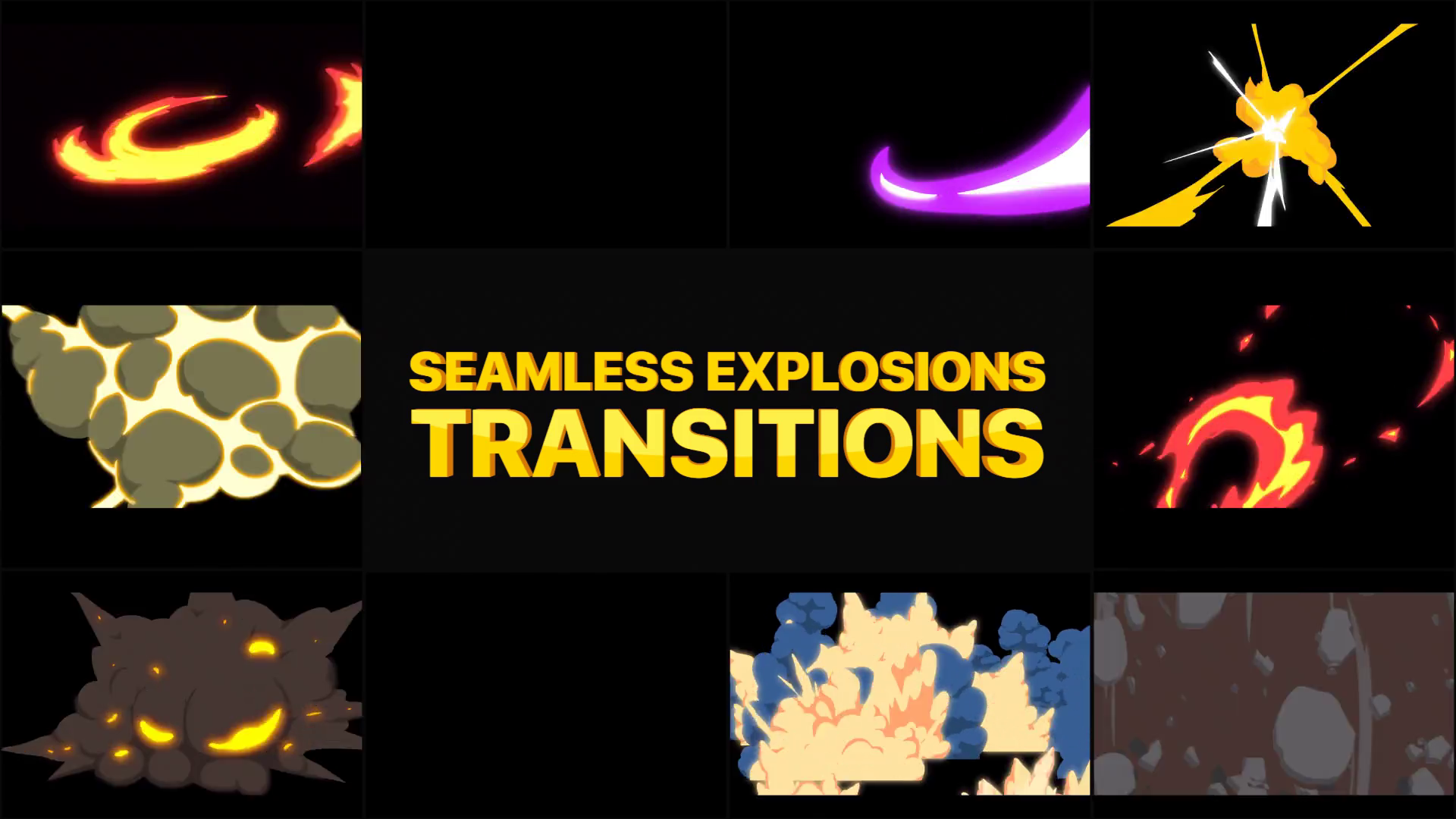 Dynamic Explosions Transitions: Beautiful Stock Footage SBV-347792641 ...