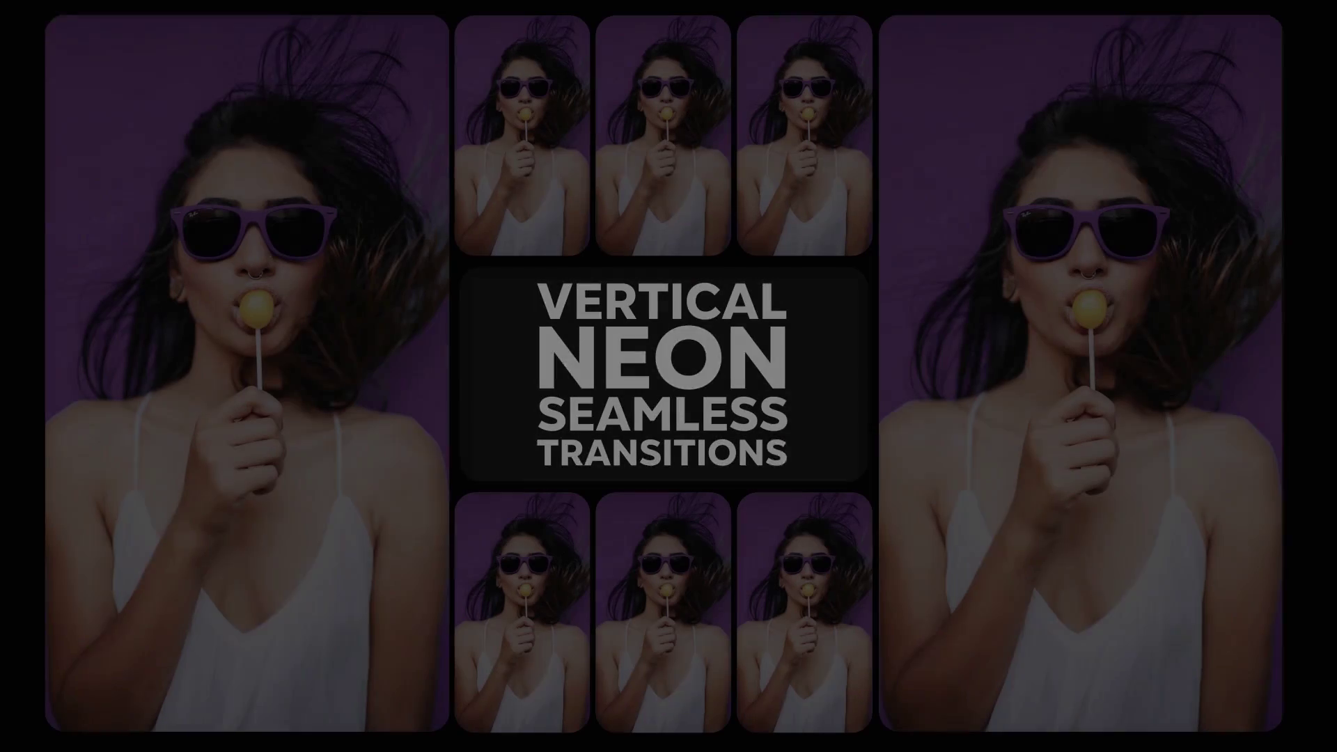 Premiere Pro Template: Seamless Vertical Neon Transitions | SBV-349050405 - Storyblocks
