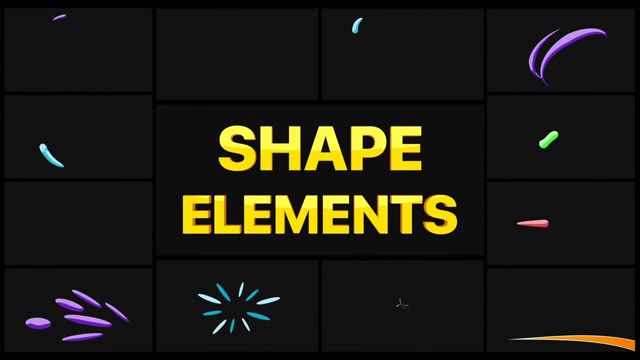 Royalty-Free Shape Elements Pack Templates - Storyblocks