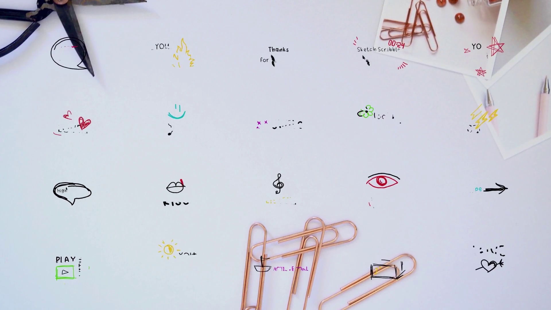 Sketch Scribble Titles | Effects Template SBV-347449901 - Storyblocks