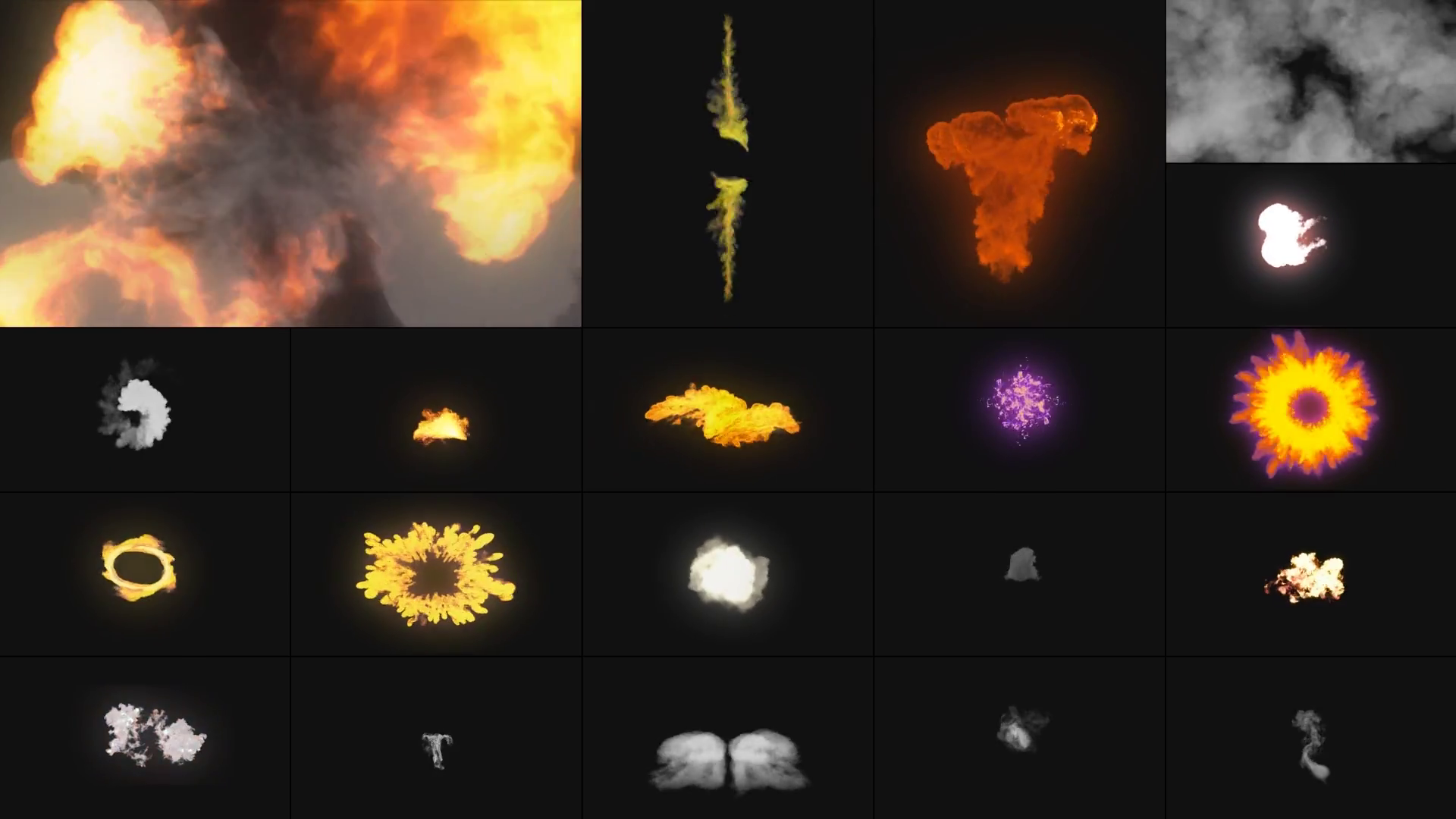 Premiere Pro Template: Smoke Fire Explosions Transitions Premiere SBV ...