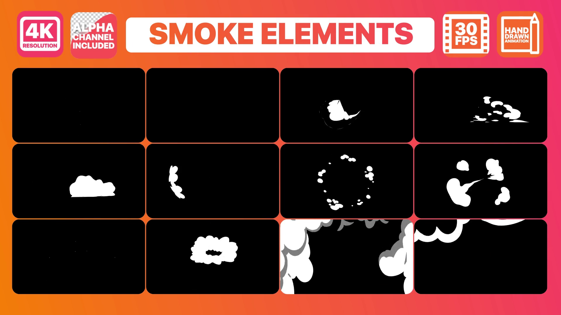 Smoke Elements Titles | Premiere Pro Mogrt Template SBV-339019974 ...