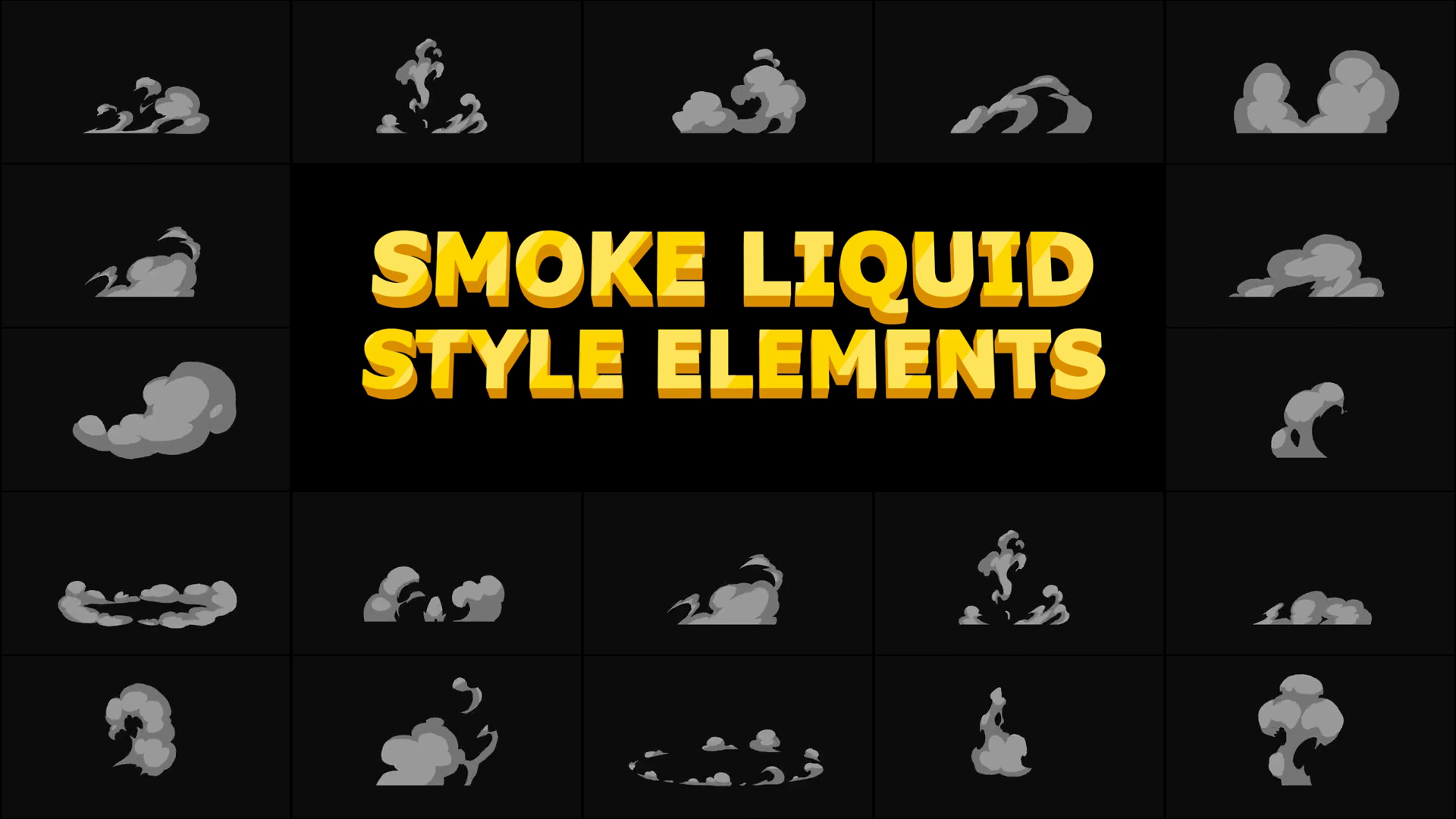 Smoke Liquid Style Elements Motion Graphics Stock Footage SBV-348780421 - Storyblocks