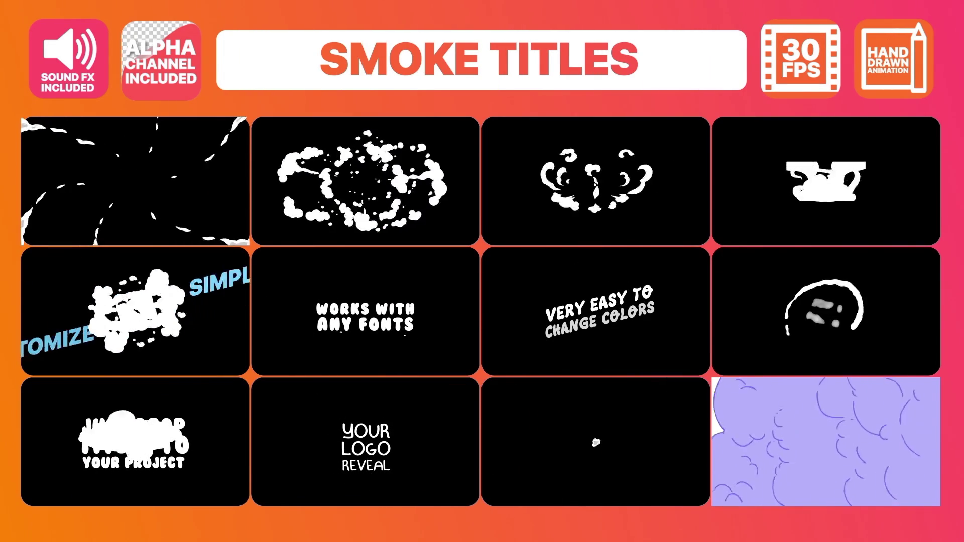 Smoke Titles | Effects Template SBV-338497107 - Storyblocks