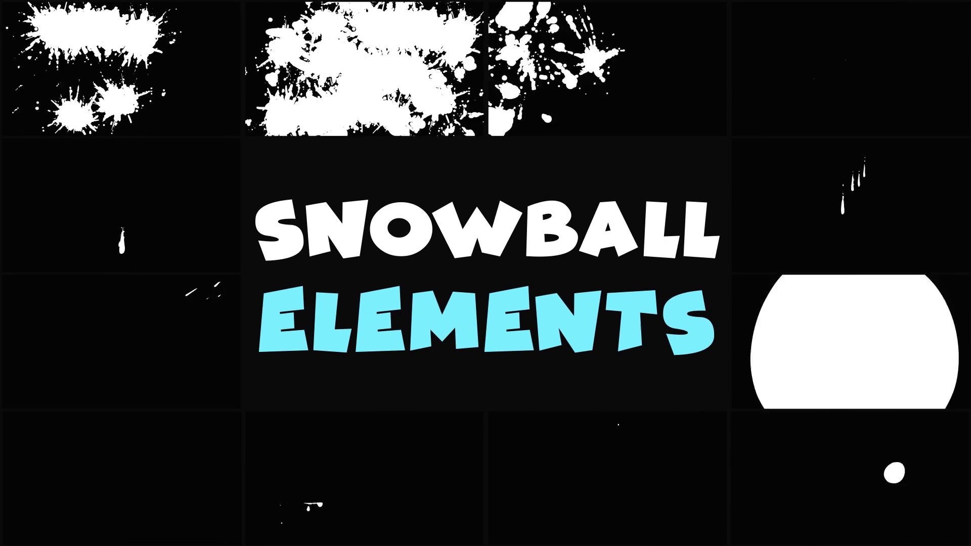 Snowball Elements | Effects Template SBV-338943455 - Storyblocks