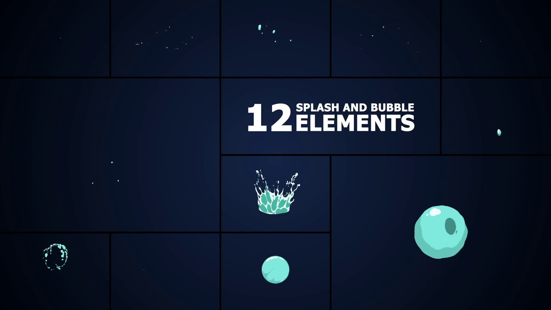 AE Template: Splash Bubble Elements Effects SBV-352015140 - Storyblocks