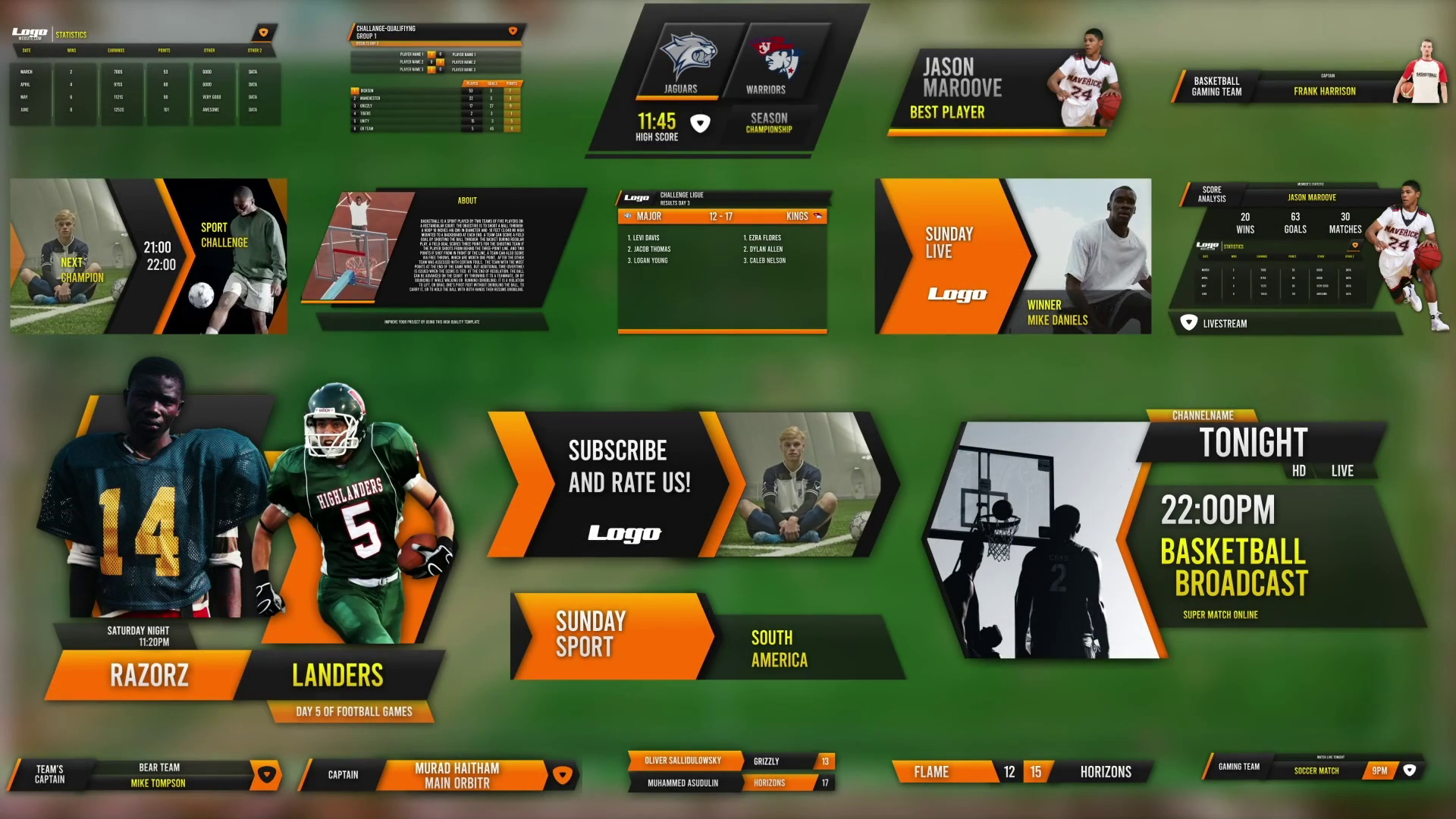 AE Template: Sport Challenge Elements | Effects SBV-348858655 - Storyblocks