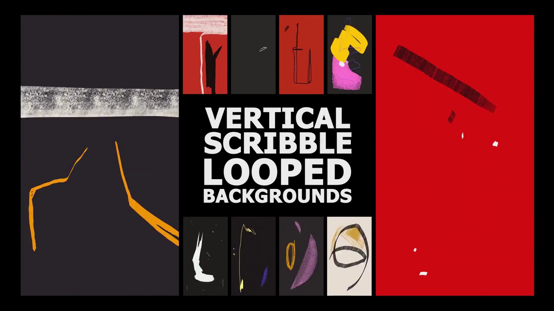 AE Template: Vertical Scribble Wall Looped Backgrounds | SBV-352014825 ...