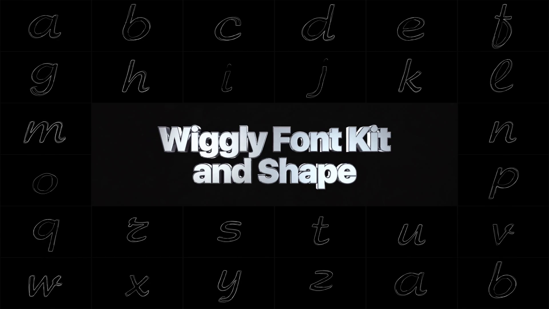 Wiggly Font Kit Shape Small Letters Is Stock Footage SBV-348433421 ...