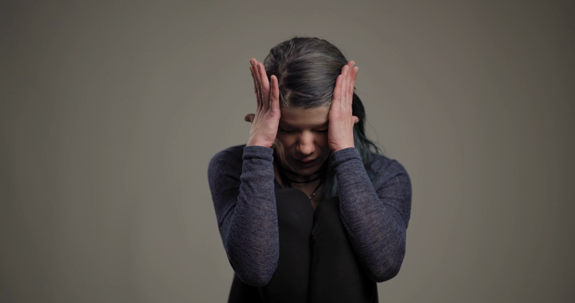 Emotional Portrait Of Woman In Distress With Stock Footage SBV ...