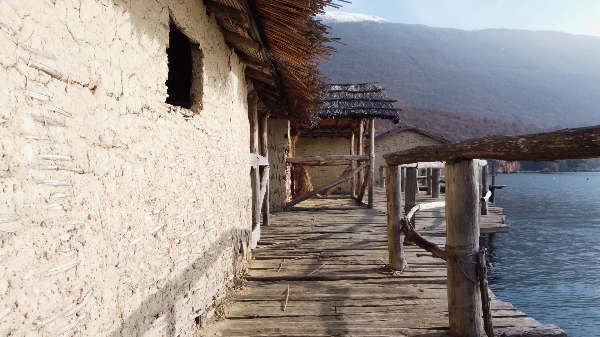 Exploring Prehistoric Settlement At Bay Of Stock Footage SBV-353483562 ...