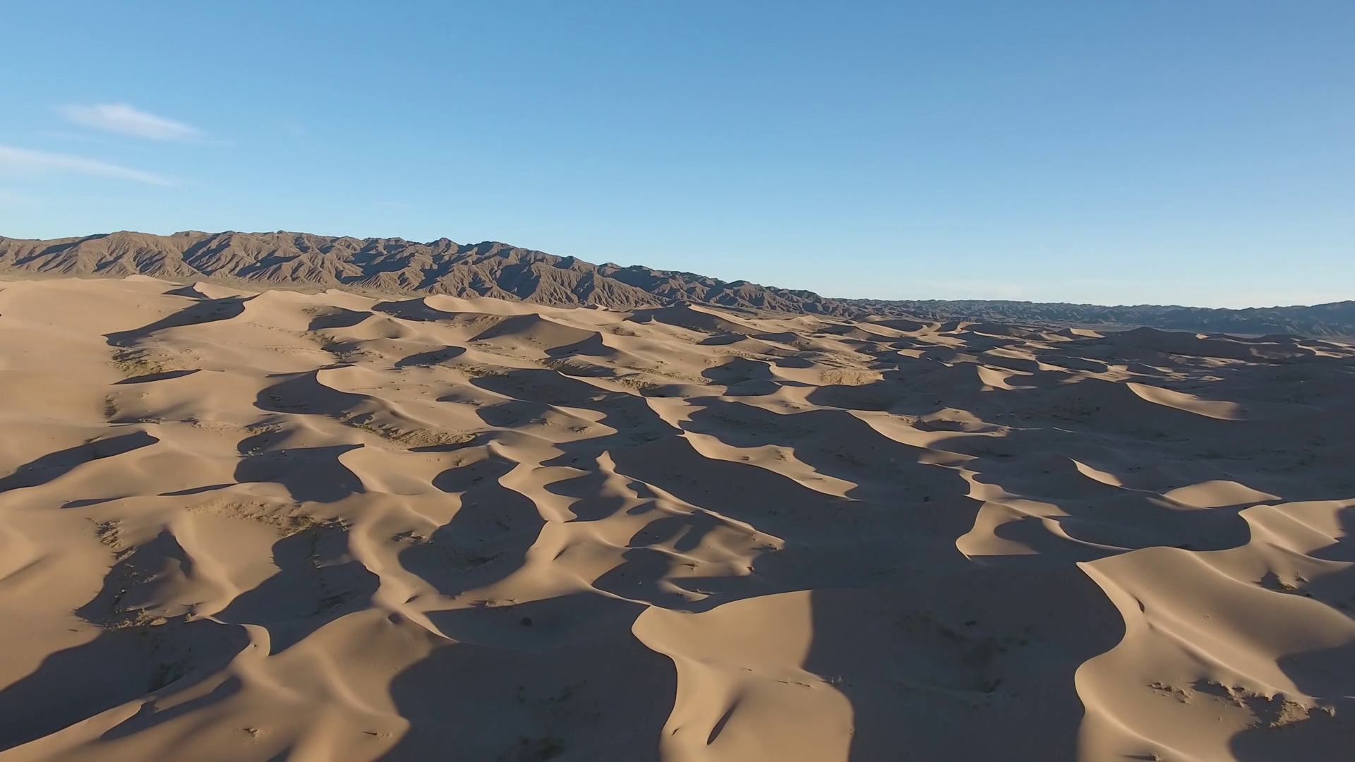 Aerial Drone Panorama Of Sand Dunes In Gobi Stock Footage SBV-328082144 ...