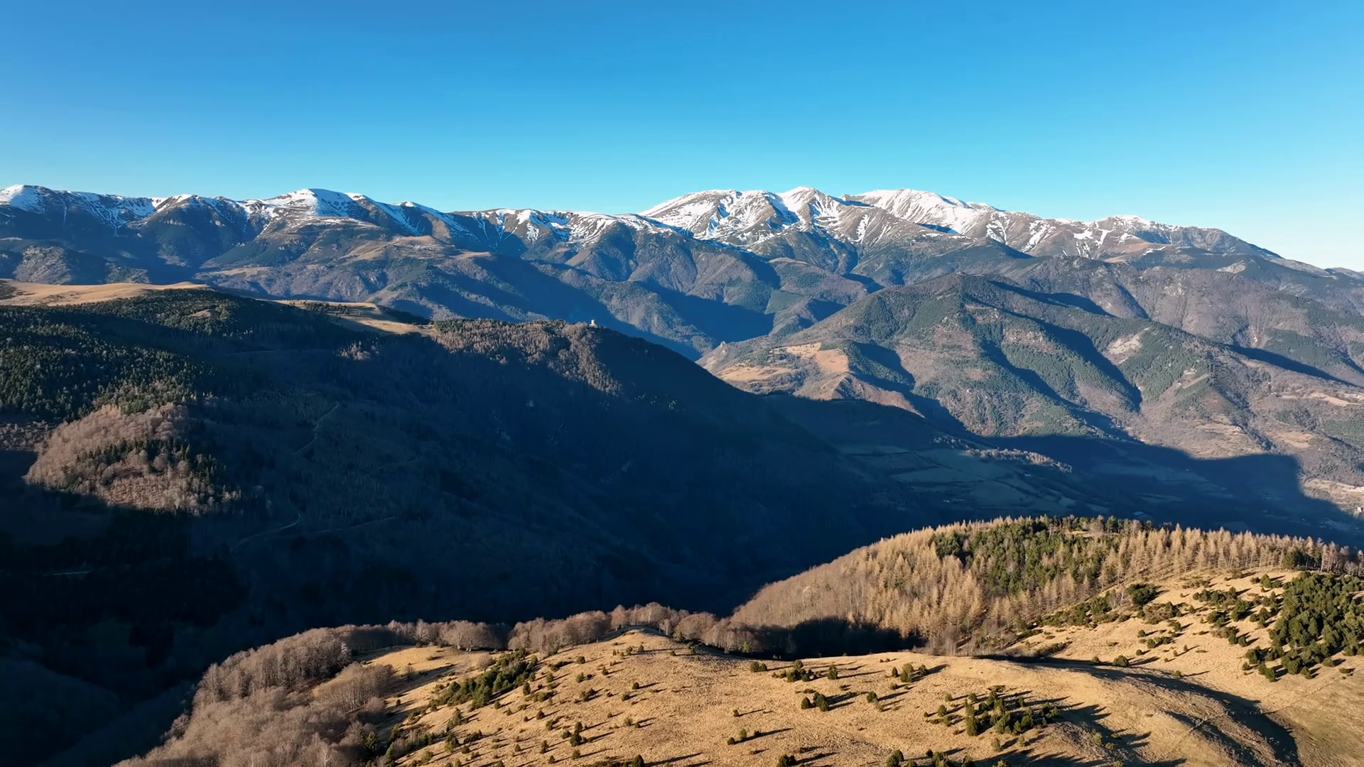 Aerial View Of Pyrenees' Rugged Beauty Stock Footage SBV-348504584 ...