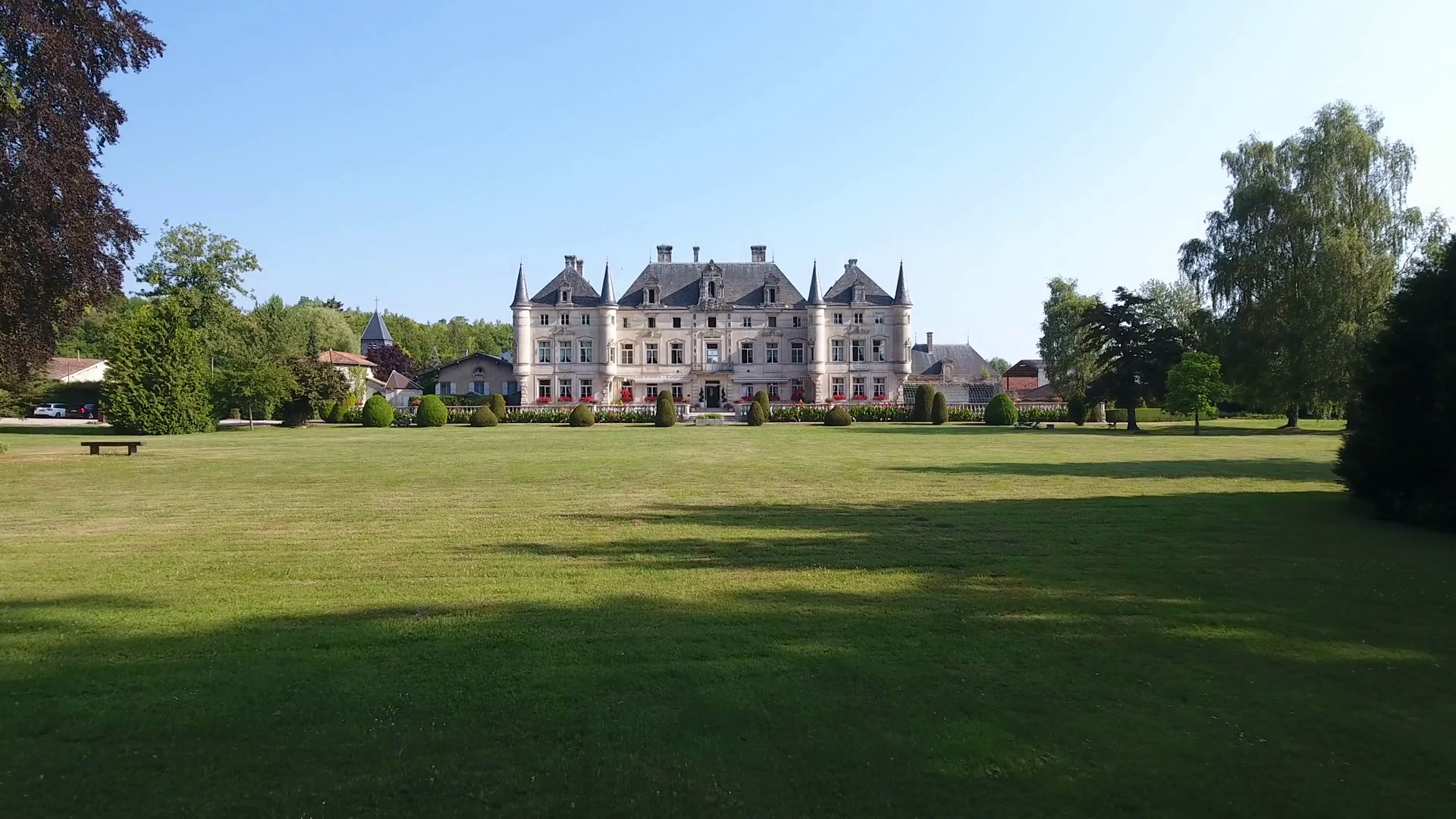 Castle Of Monthairons Drone Verdun Lorraine Stock Footage SBV-328059051 ...