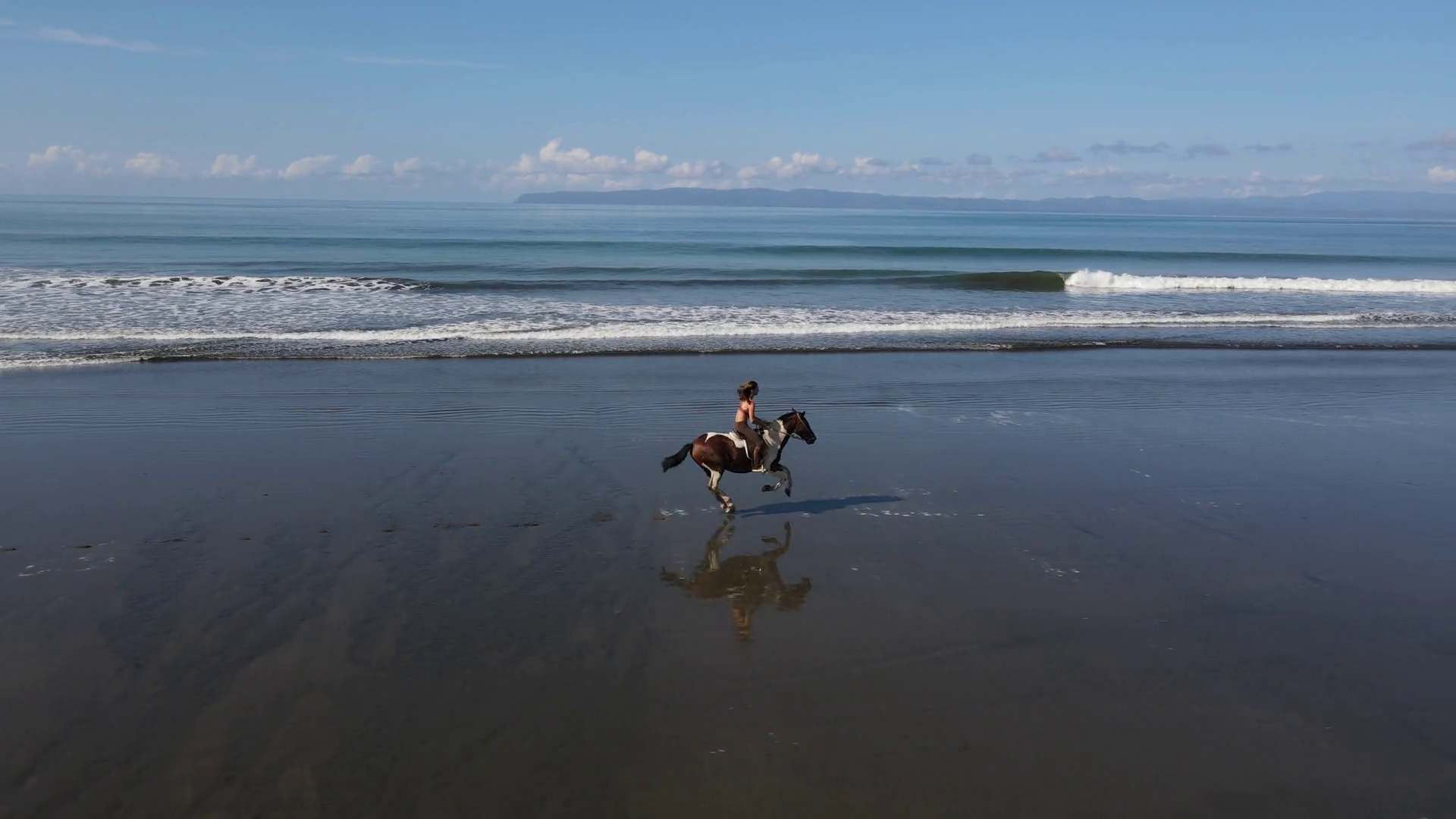 Slow Motion Woman Riding Galloping Horse By Stock Footage SBV-346849738 ...