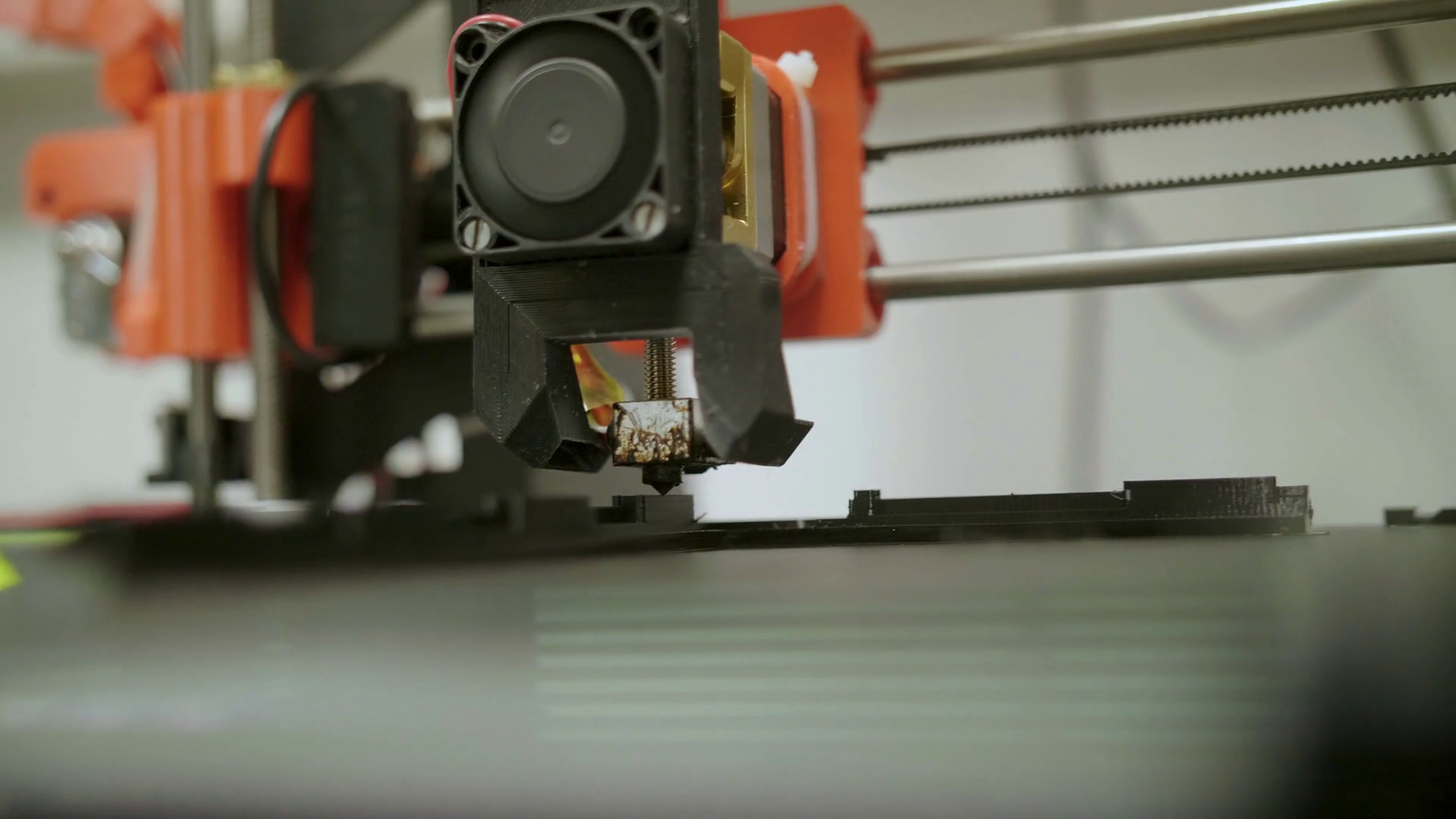 Close Shot Of 3d Printer Printing Piece Of Stock Footage SBV-328175524 ...