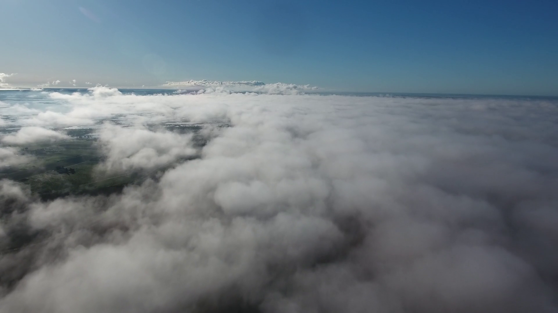 Drone Shot Flying Over Clouds High Altitude Stock Footage SBV-328039765 ...