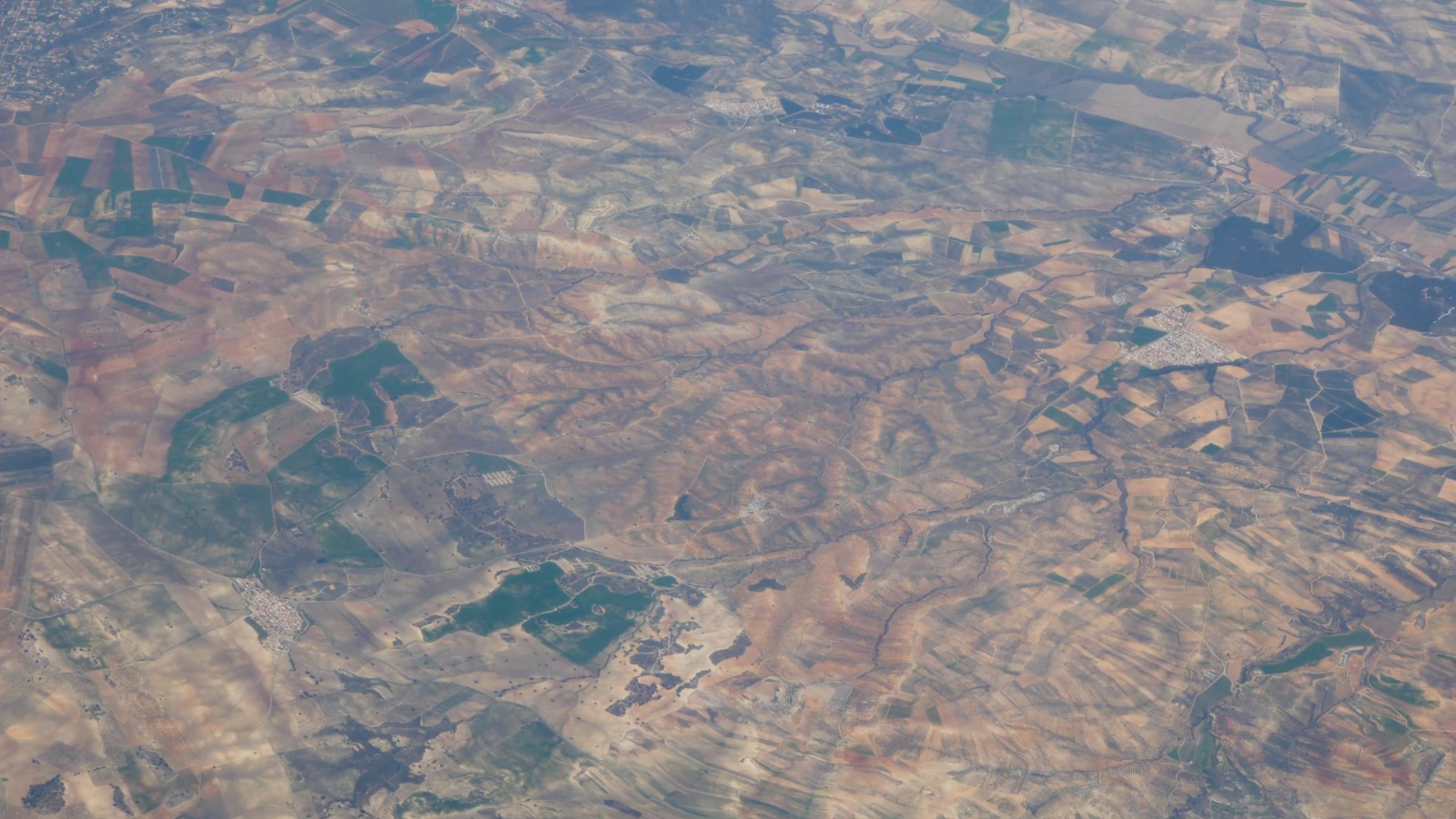 Dry Landscape With Fields From Aerial View Stock Footage SBV-328083276 ...