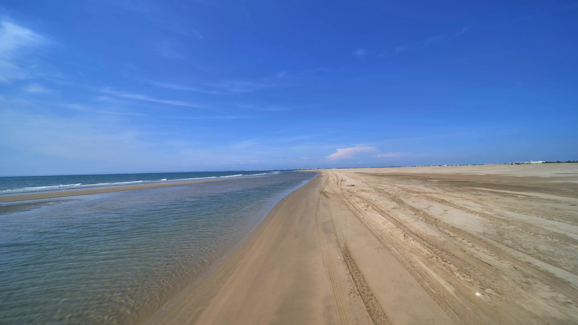 Empty Beach Traveling During Lockdown Sunny Stock Footage SBV-347320808 ...