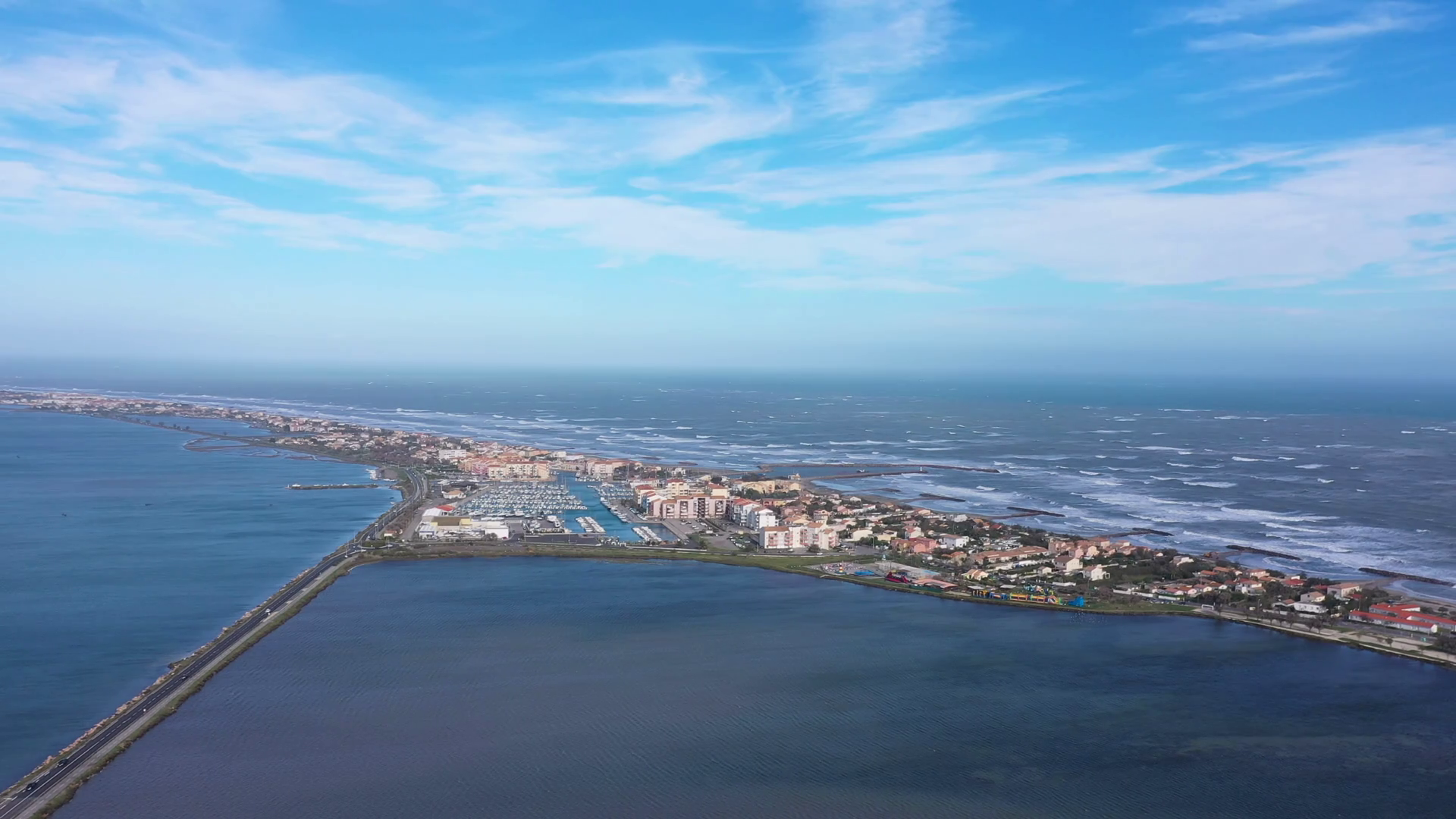 Frontignan Aerial View Harbour Residential Stock Footage SBV-336431348 ...