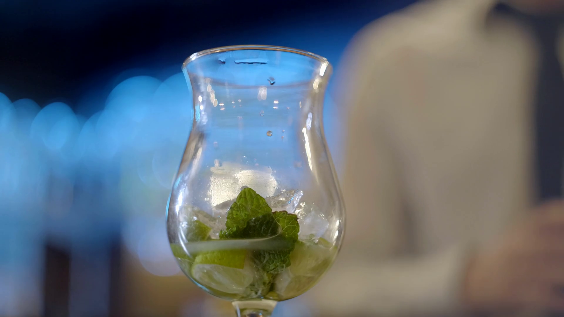 Barman Serving Mojito Cocktail From Shaker Stock Footage SBV-348693309 ...