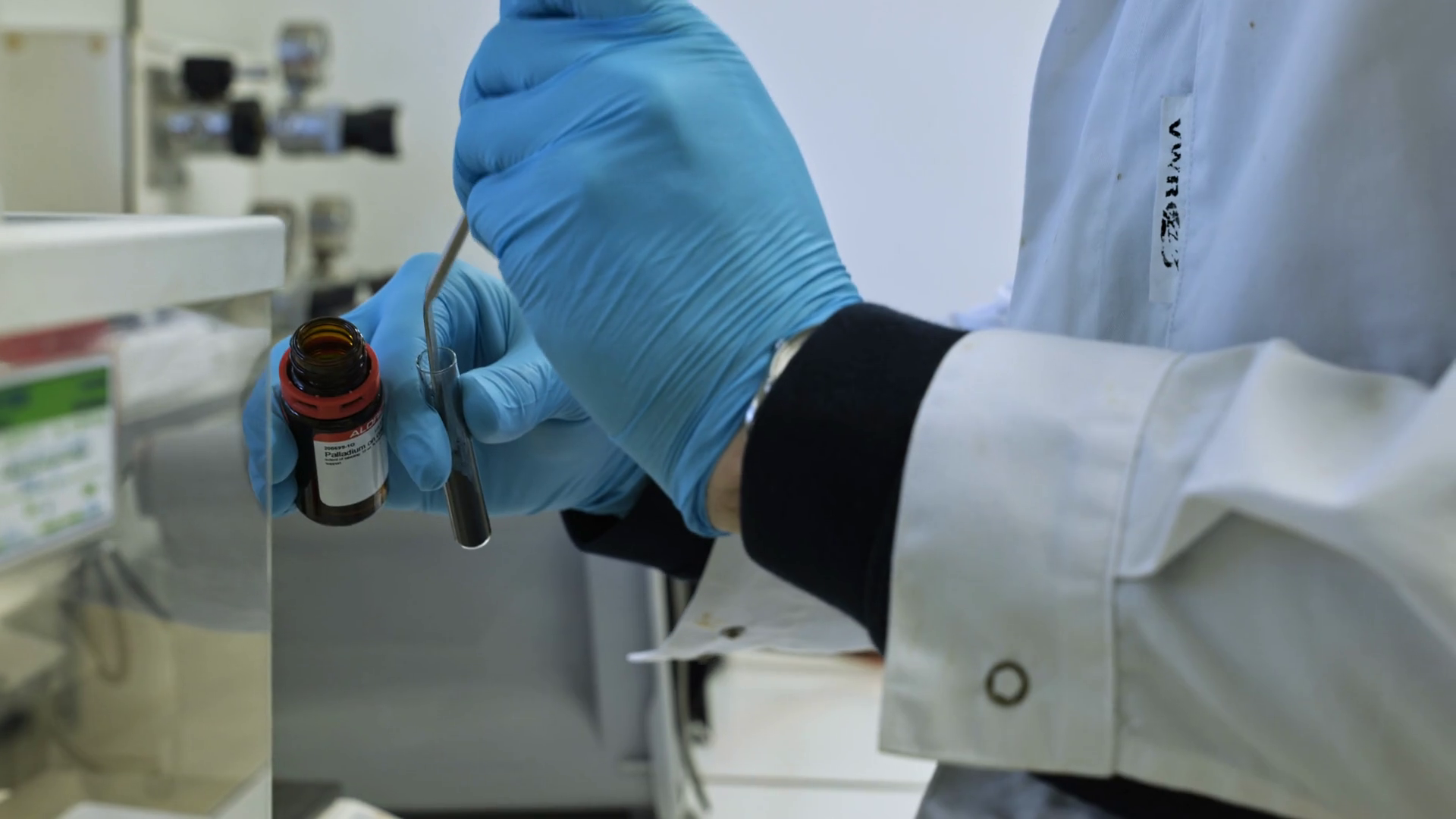 Scientists Mixing Solutions Chemical Analysis Stock Footage SBV ...