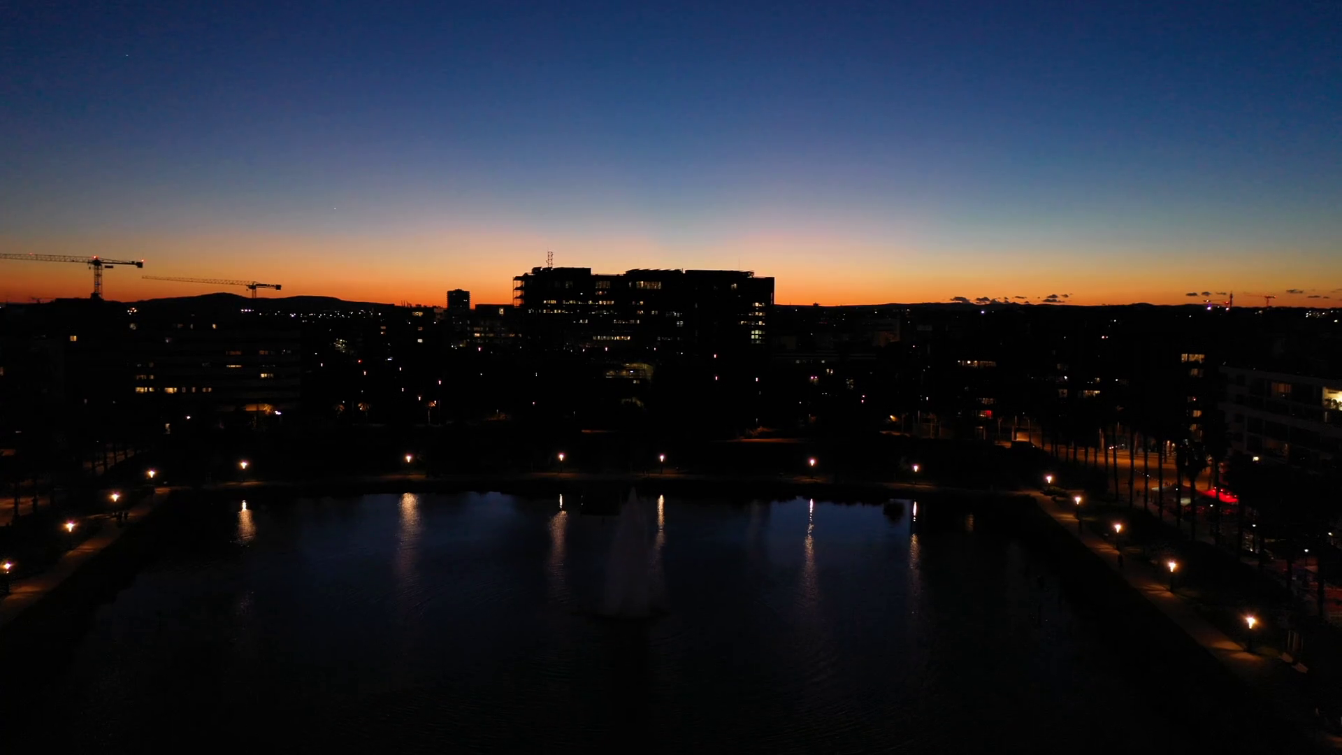 Montpellier Night Aerial View Of Port Stock Footage SBV-337931727 ...