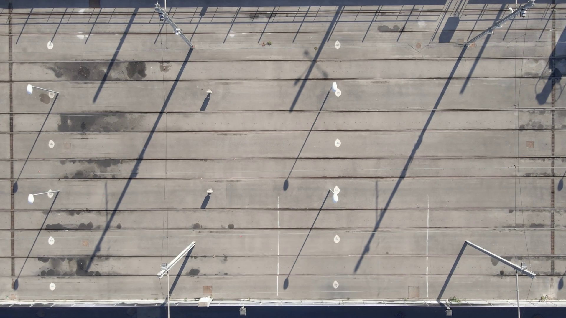 Tramway Tracks Empty From Above Montpellier Stock Footage SBV-348542280 ...