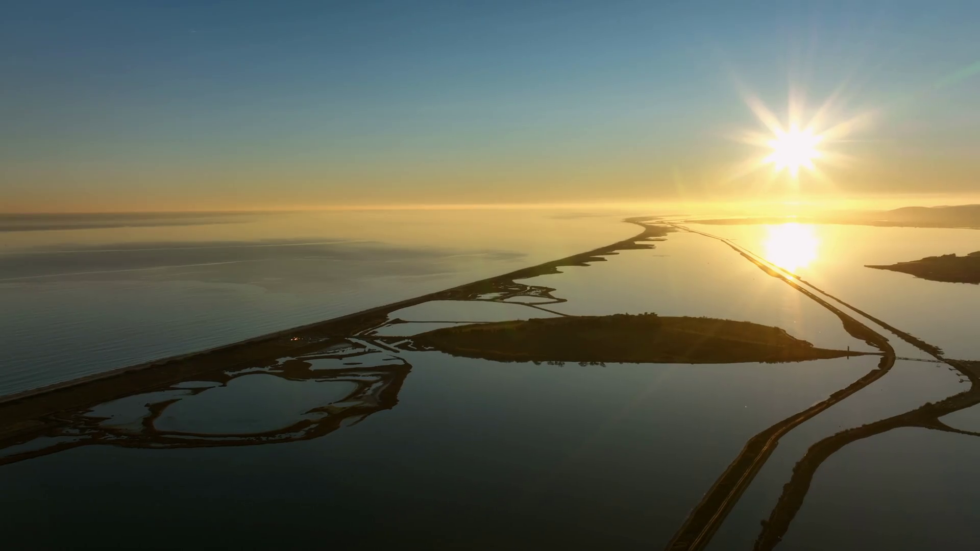 A Breathtaking Aerial View Of Sunset Stock Footage SBV-348541263 ...