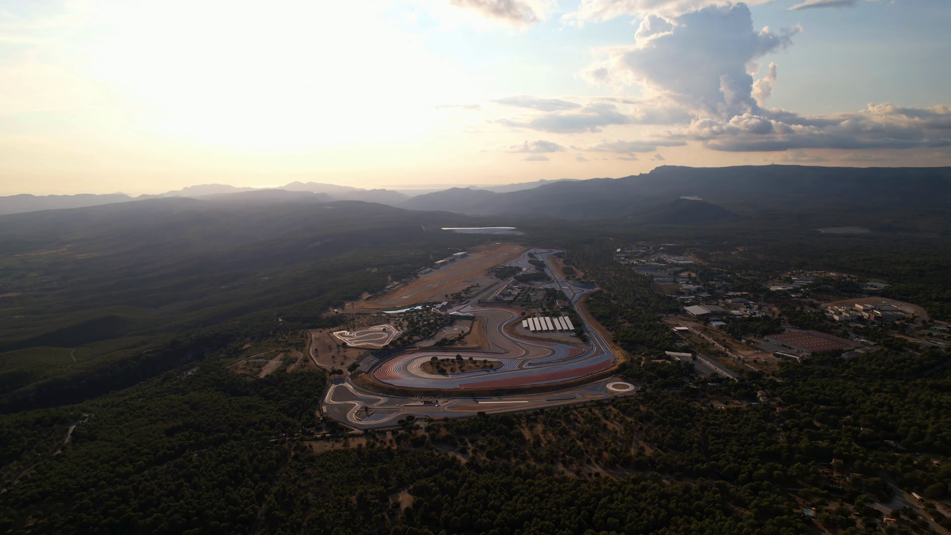 Overhead Shot Of Vibrant Racetrack Stock Footage SBV-348541357 ...
