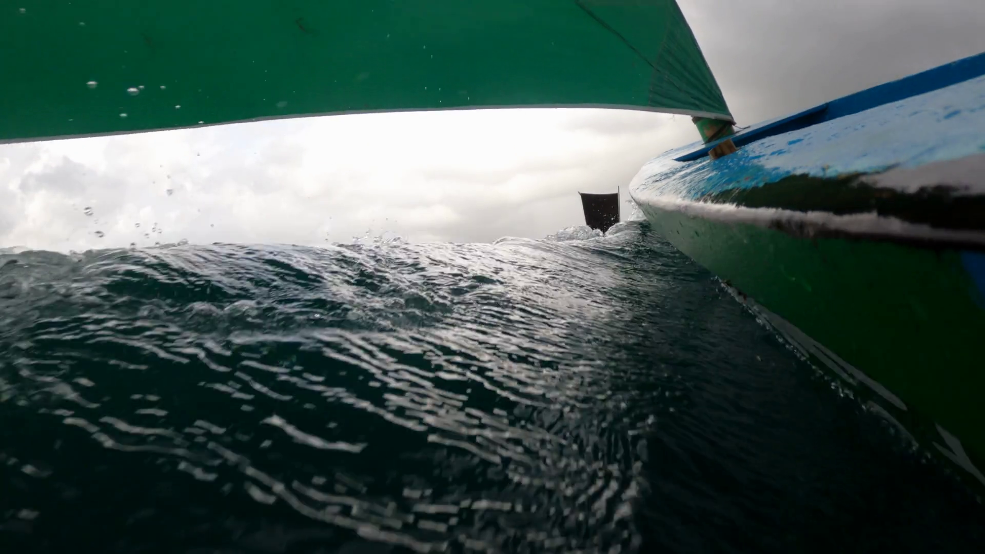 Yole Martinique Gommier Boat View Above Stock Footage SBV-338834119 ...