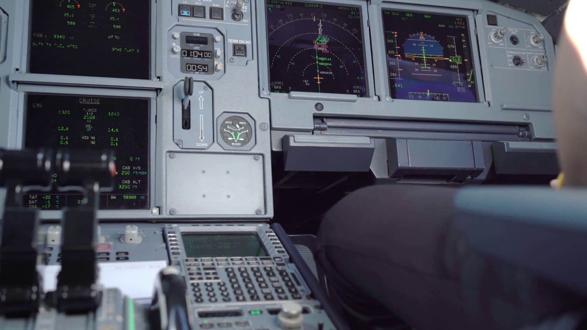 Close-up Electronic Flight Control Panel Stock Footage SBV-346733718 ...