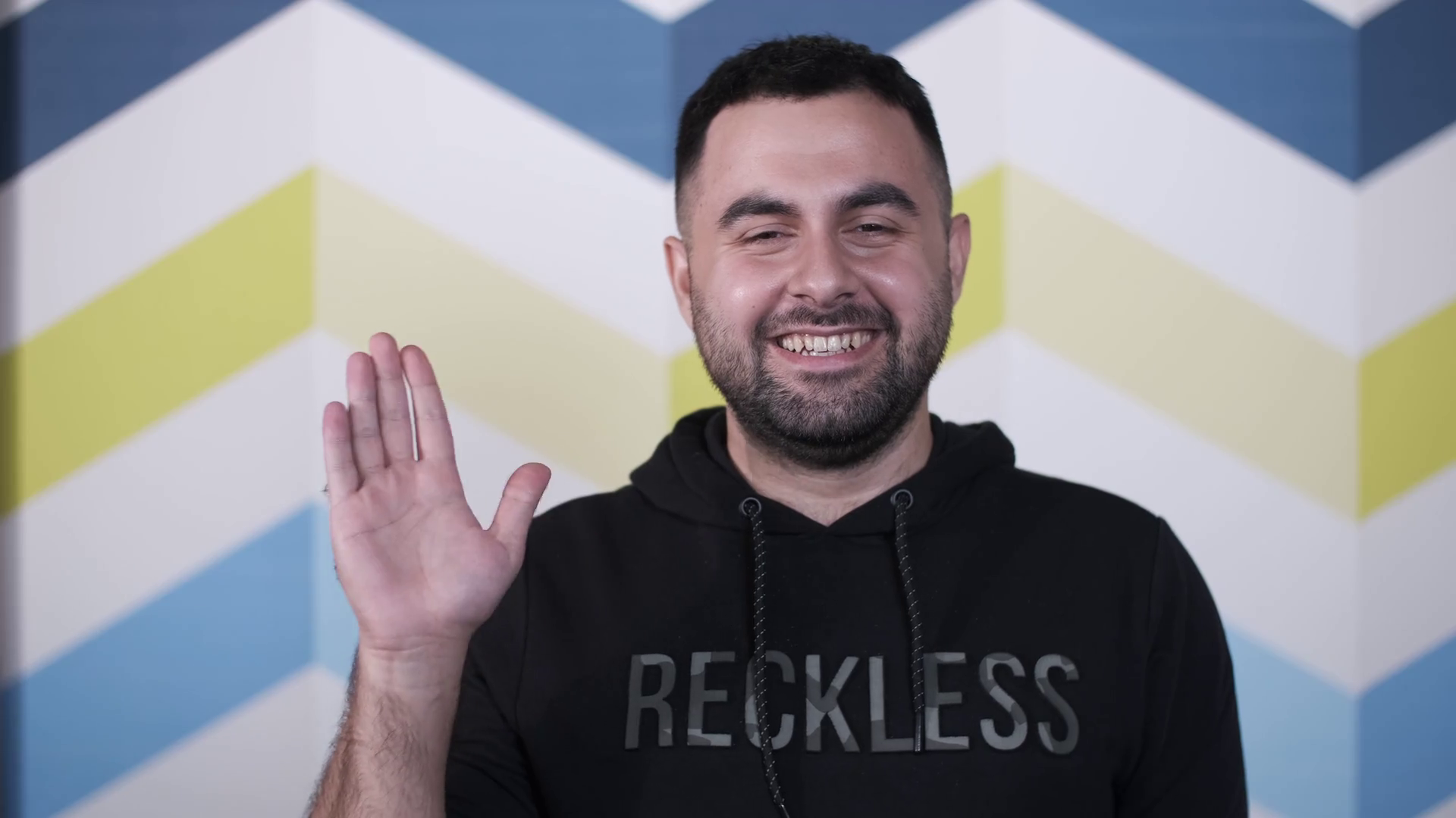 Portrait Greeting Of Friendly Young Man Stock Footage SBV-338780102 ...