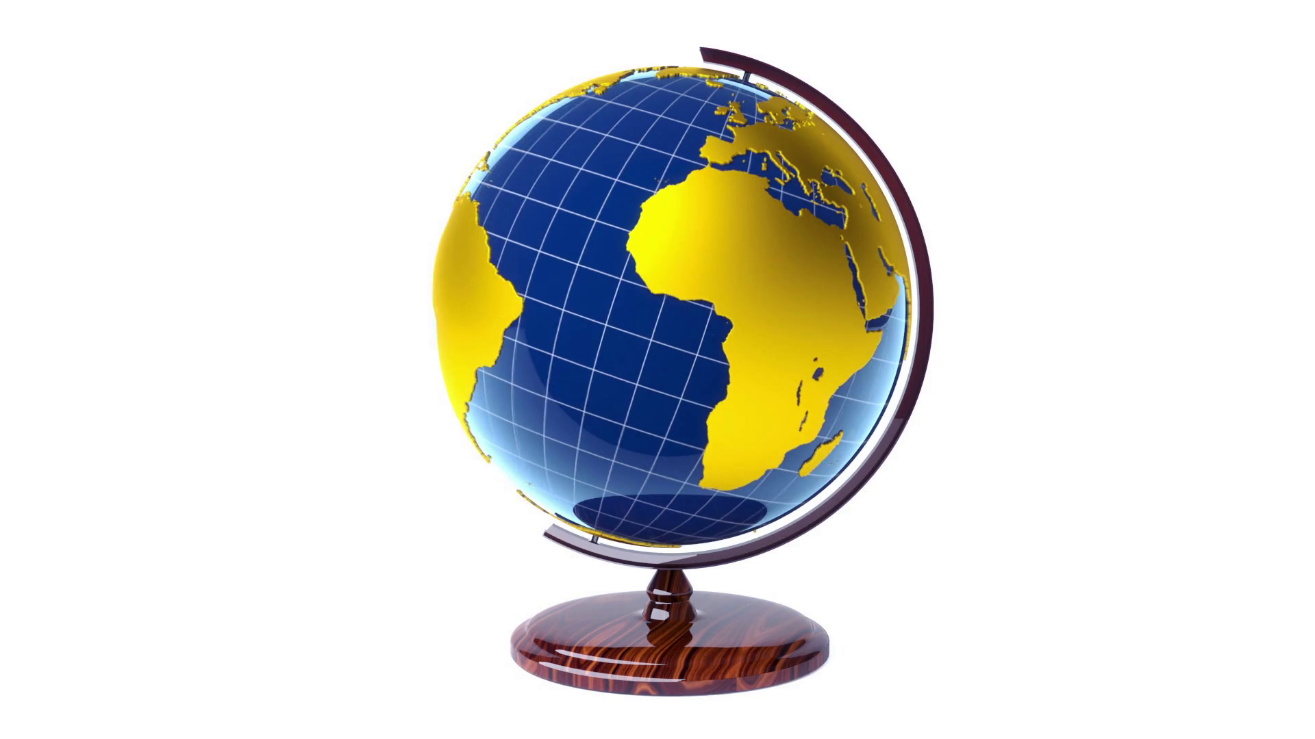 Colorful Model Of Earth Globe Rotating Loop Stock Motion Graphics SBV ...