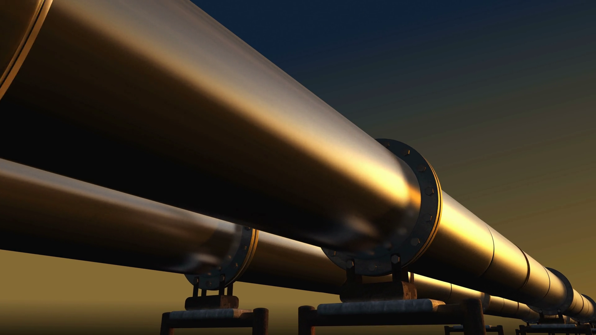 Pipelines loop perspective tracking, dark sky Stock Video Footage ...