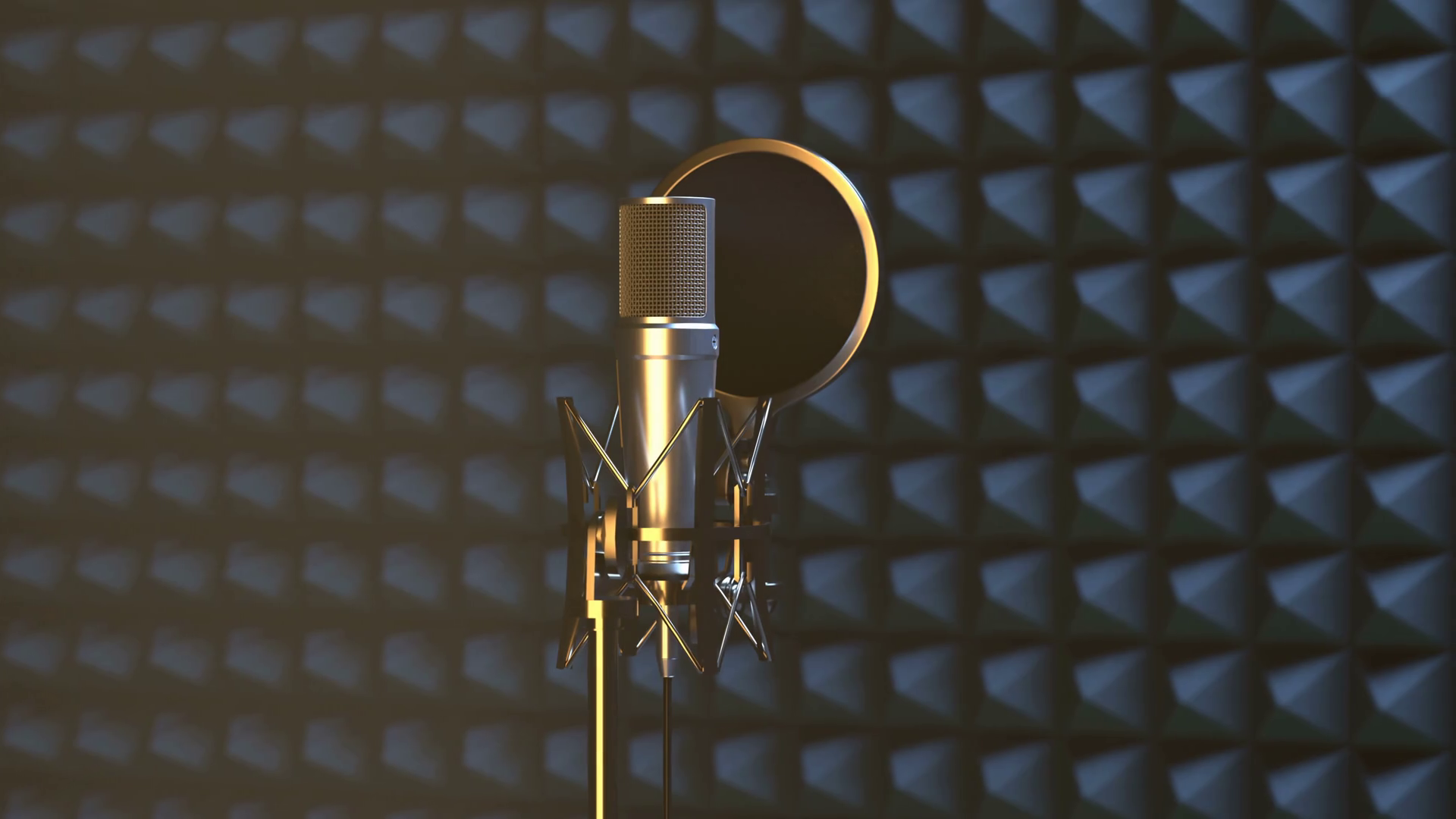 Professional Microphone In Sound Recording Stock Footage SBV-334758090 ...