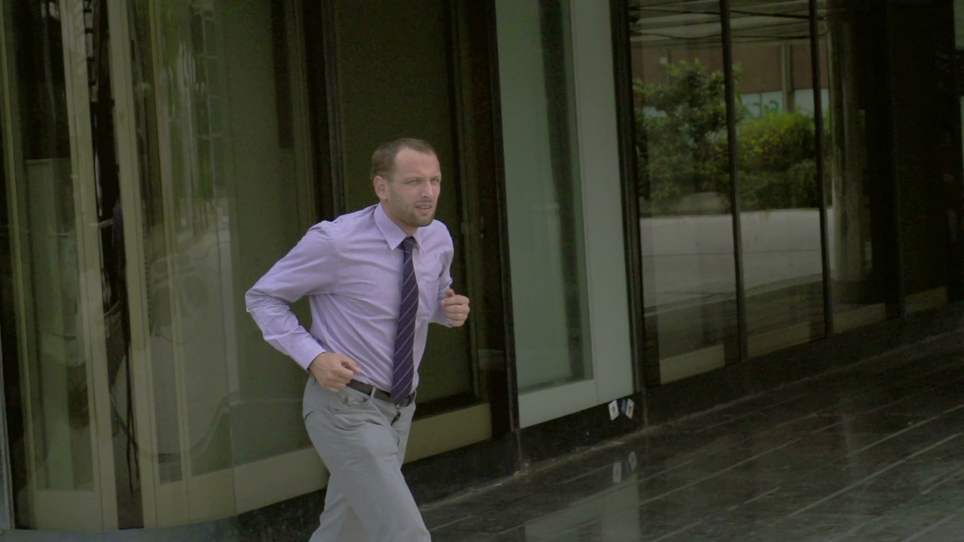 Businessman Running Late Work Slow Motion Stock Footage SBV-302043025 ...