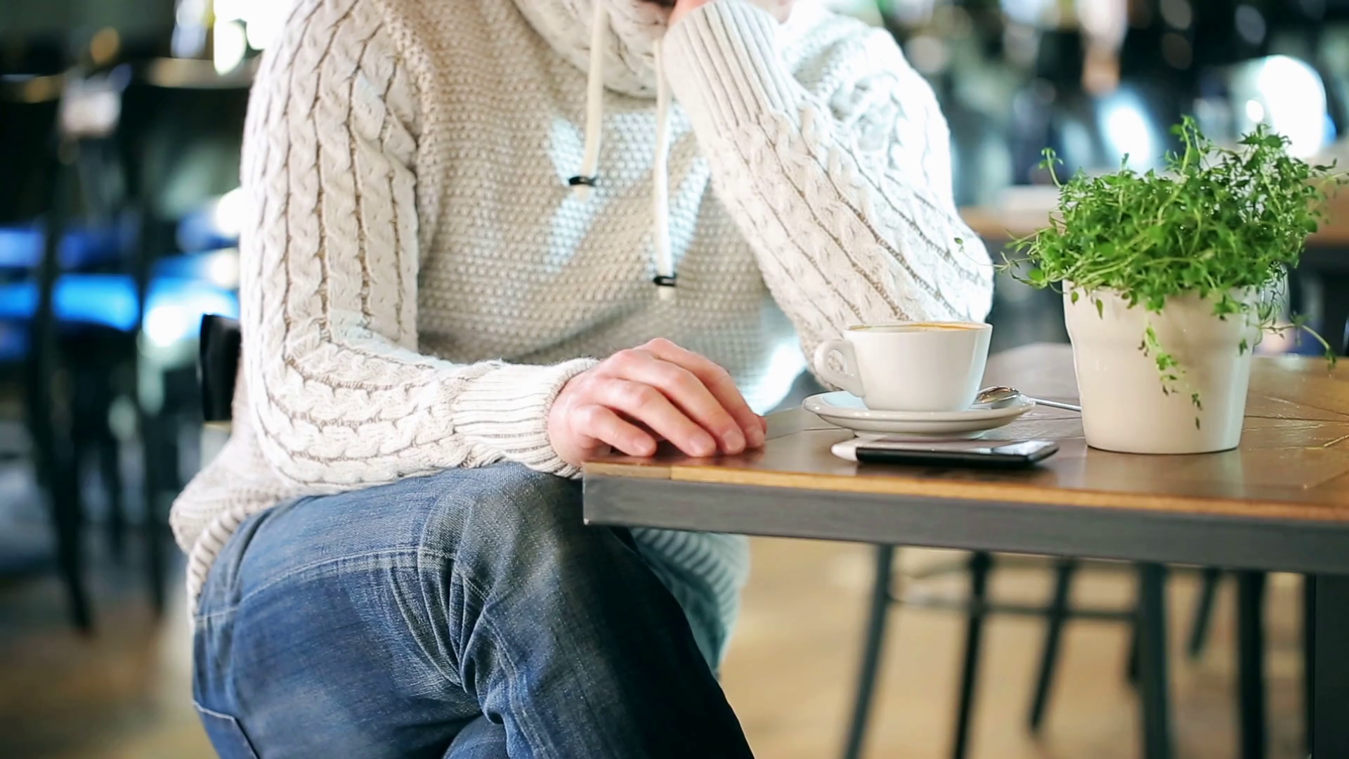 Impatient Man Waiting In Restaurant Stock Footage SBV-301714360 ...