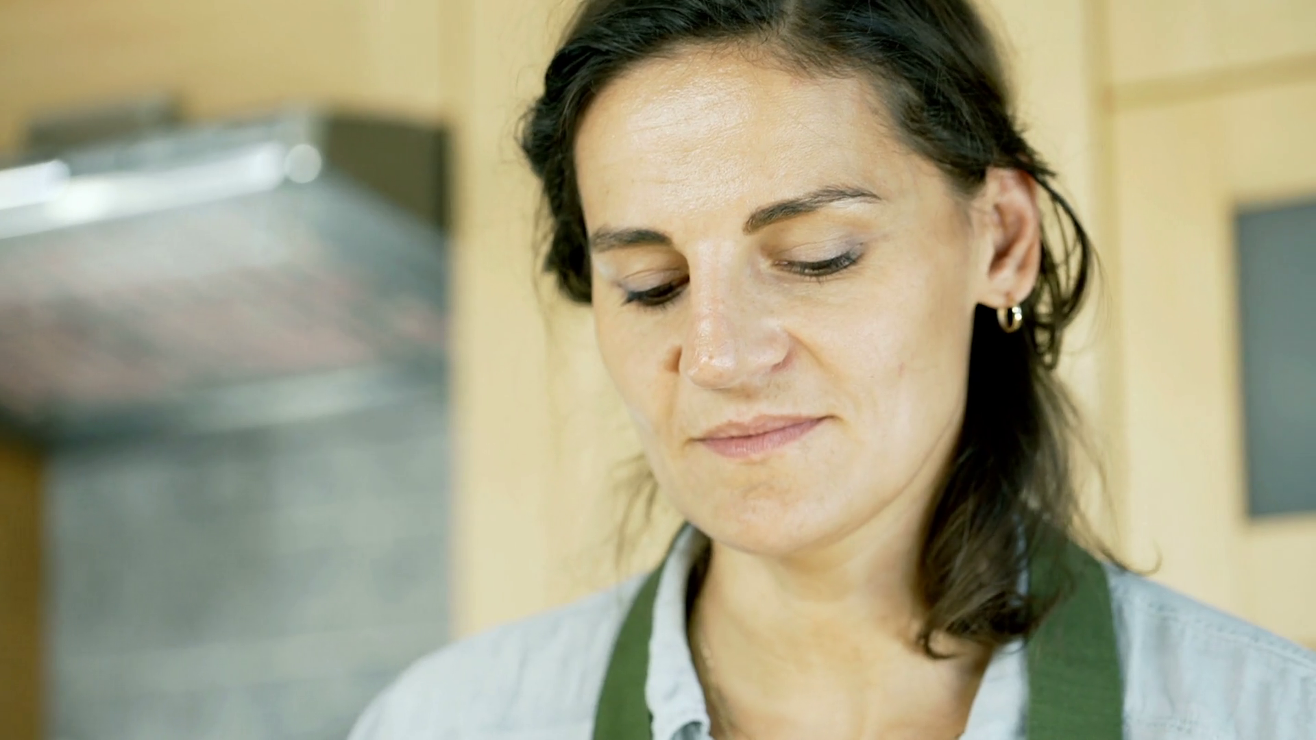 Woman Standing In Kitchen Eating Delicious Stock Footage SBV-309498887 ...