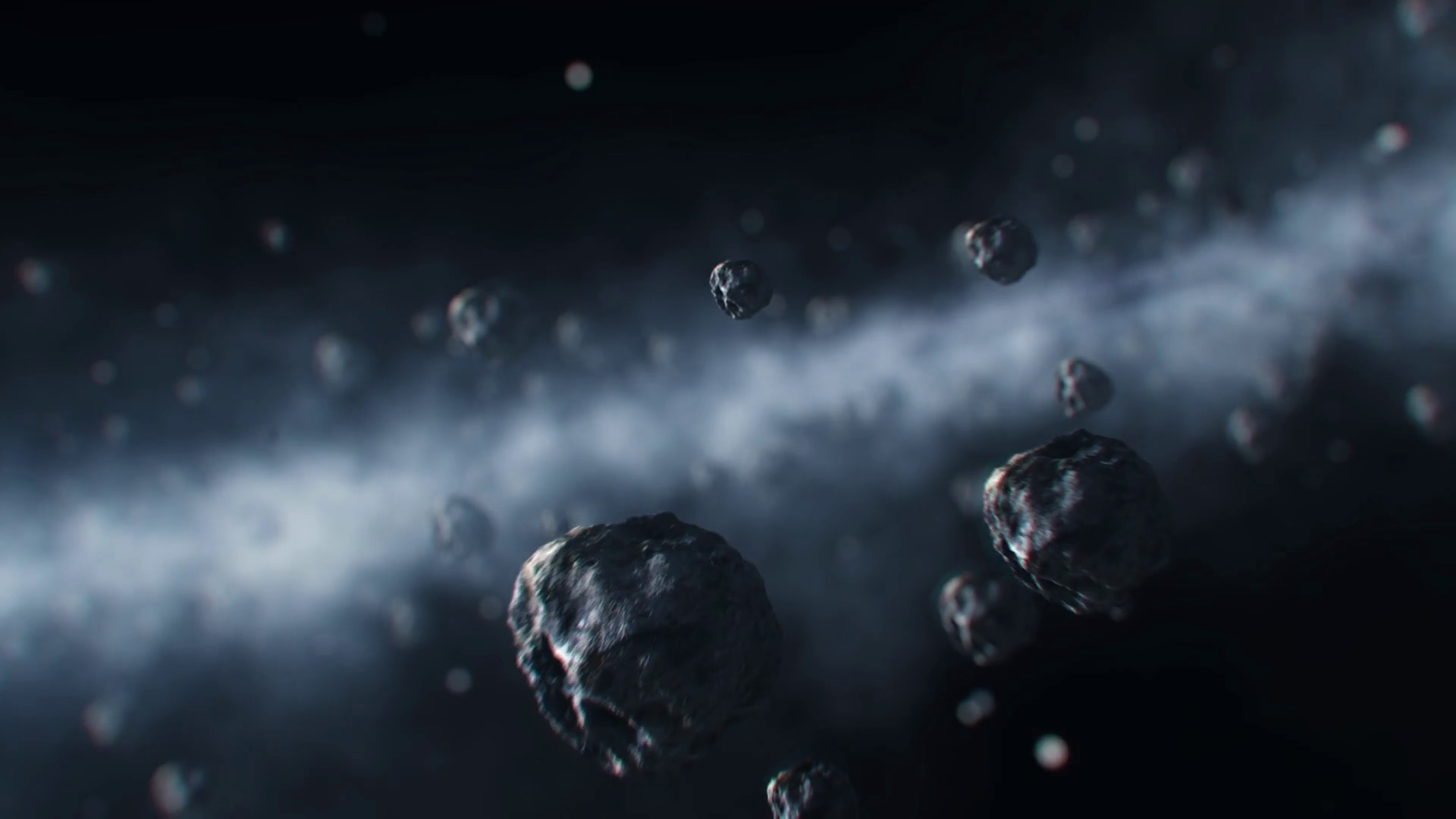 3d Animation Of Asteroids Flying Through Stock Footage SBV-311583276 ...