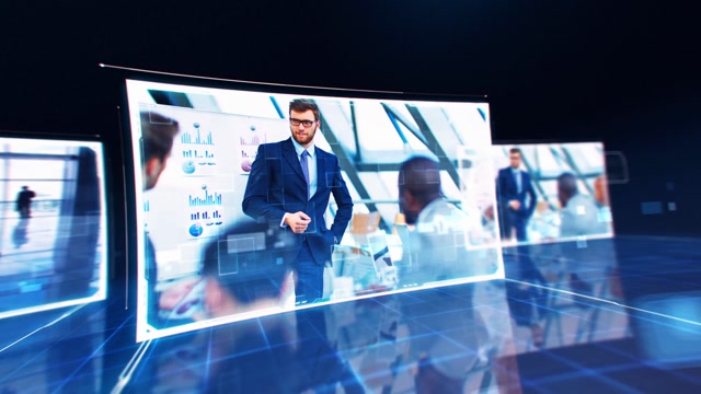 Abstract Motion Graphics Cgi Background Animated Stock Footage: Royalty ...